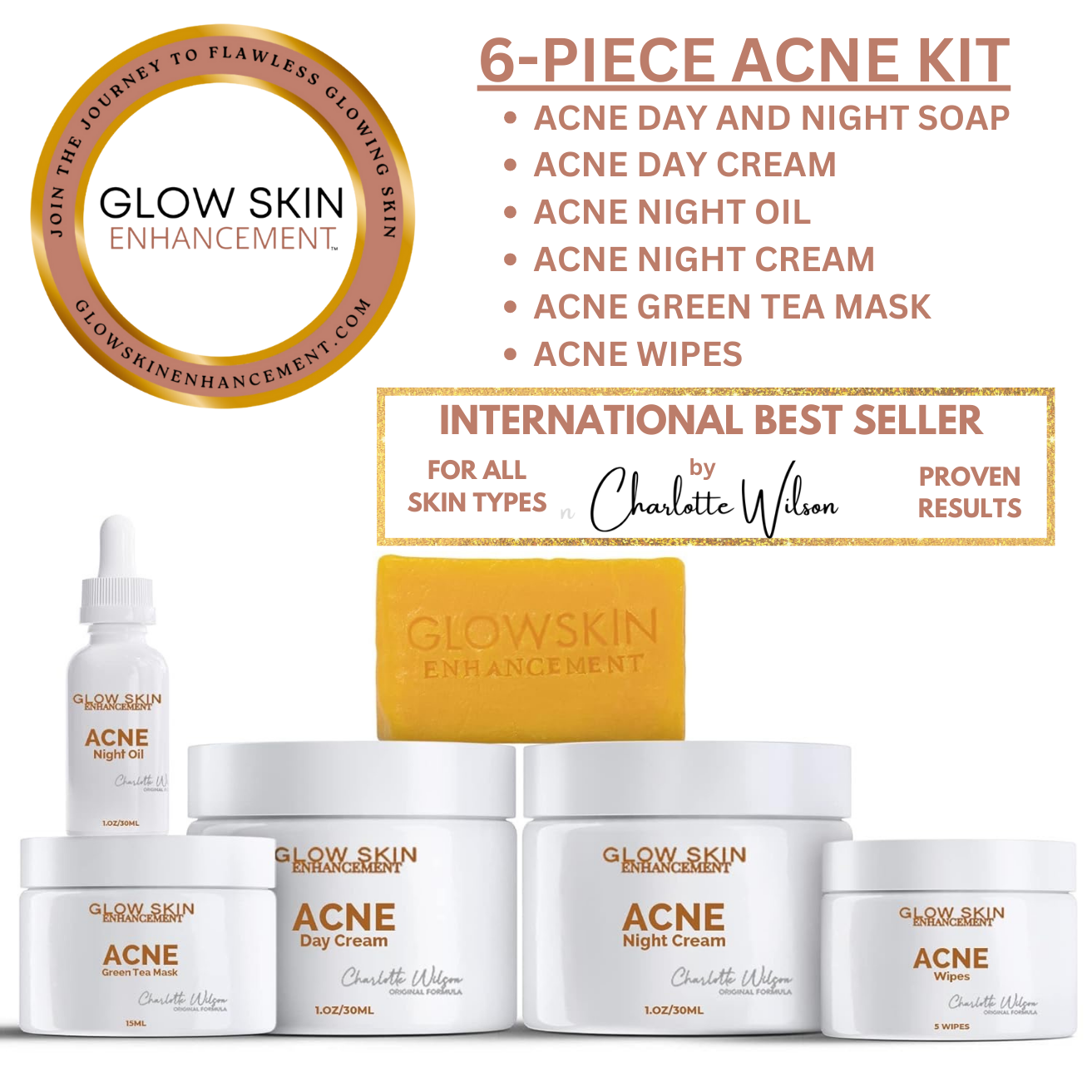 6 Piece Acne Kit-hers– Glow Skin Enhancement