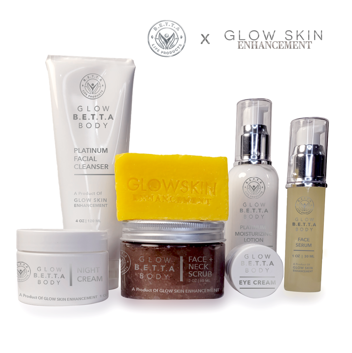 Glow Betta Body Platinum Men's Skin Care Set– Glow Skin Enhancement